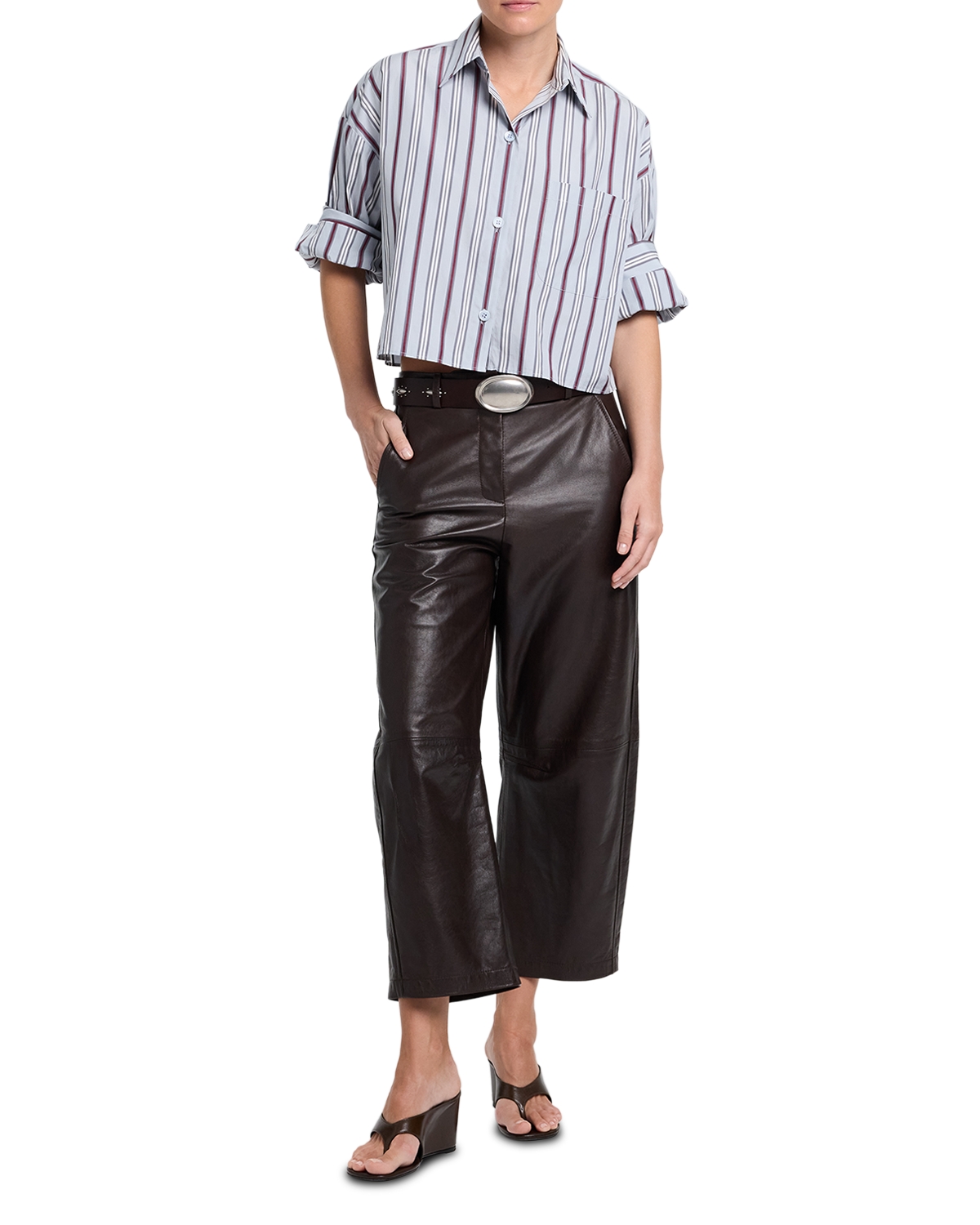 TWP Twp Cotton Stripe Shirt
